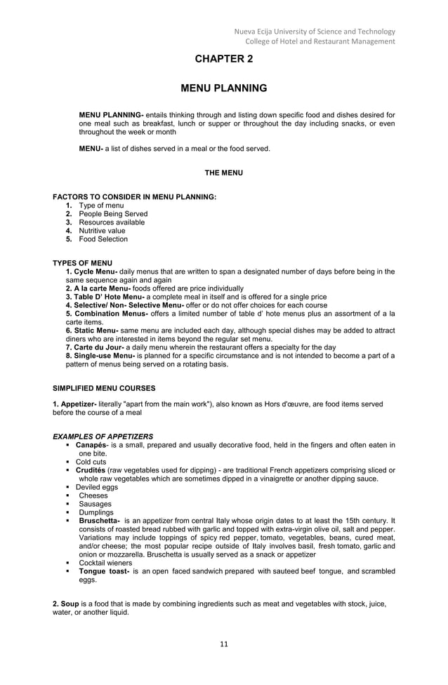 MEAL MANAGEMENT | DOCX