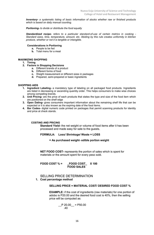 MEAL MANAGEMENT | DOCX