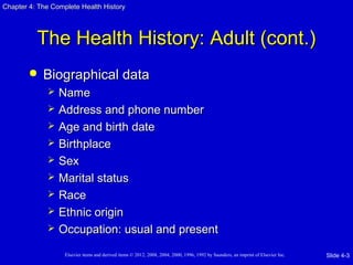 Complete health history | PPT