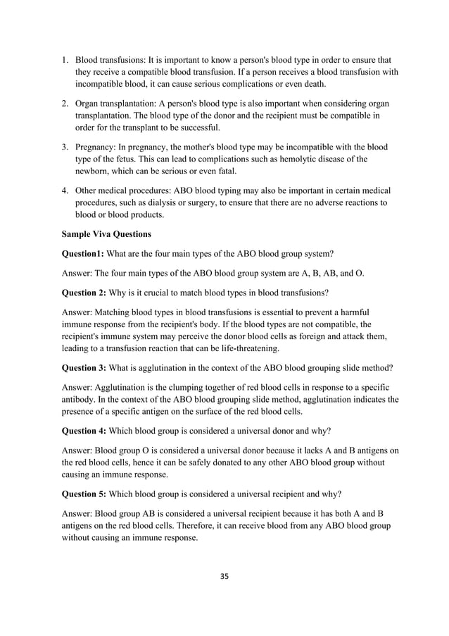Complete Hematology Lab Manual_22MLH-201.pdf | First Aid | Injuries
