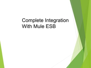 Complete integration with mule esb | PPT