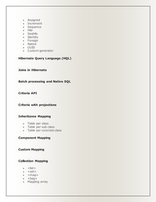 Complete java syllabus 7448062045 Yesdo Sddd | DOCX