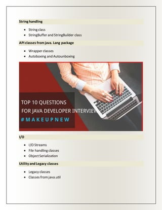 Complete java syllabus 7448062045 Yesdo Sddd | DOCX