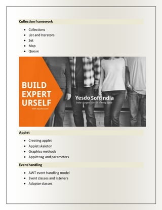 Complete java syllabus 7448062045 Yesdo Sddd | DOCX