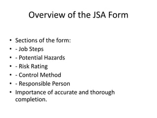 Complete JSA Presentation with Explanatory Notes | PPTX