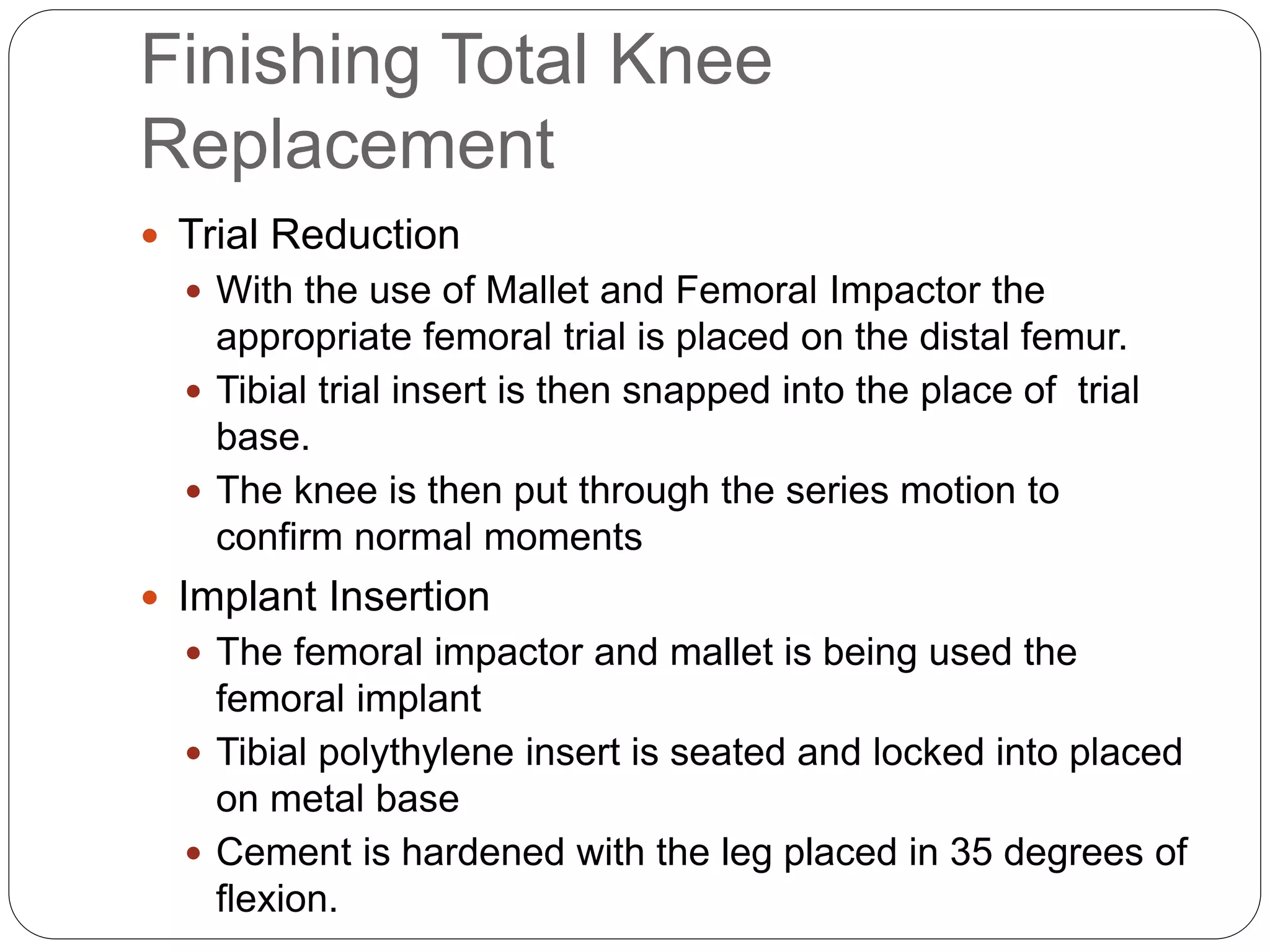 Complete Knee Replacement Treatment | PPTX
