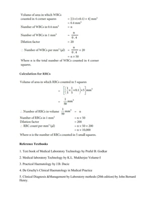 Basic Haematology practical Lab manual | PDF