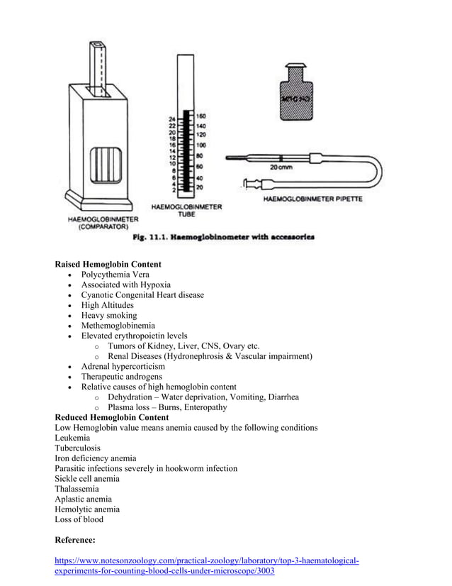 Basic Haematology practical Lab manual | PDF