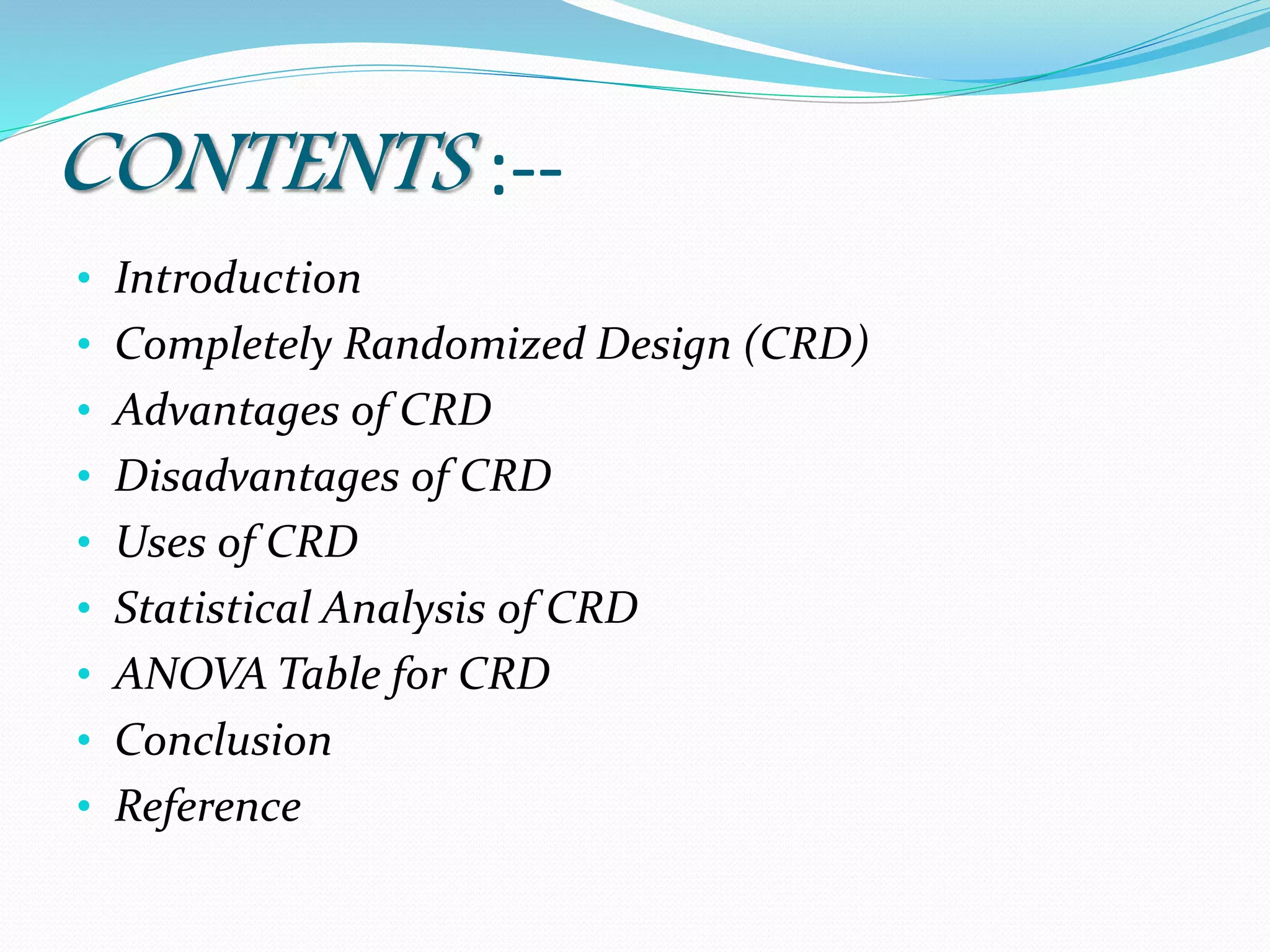 Completely randomized design | PPTX