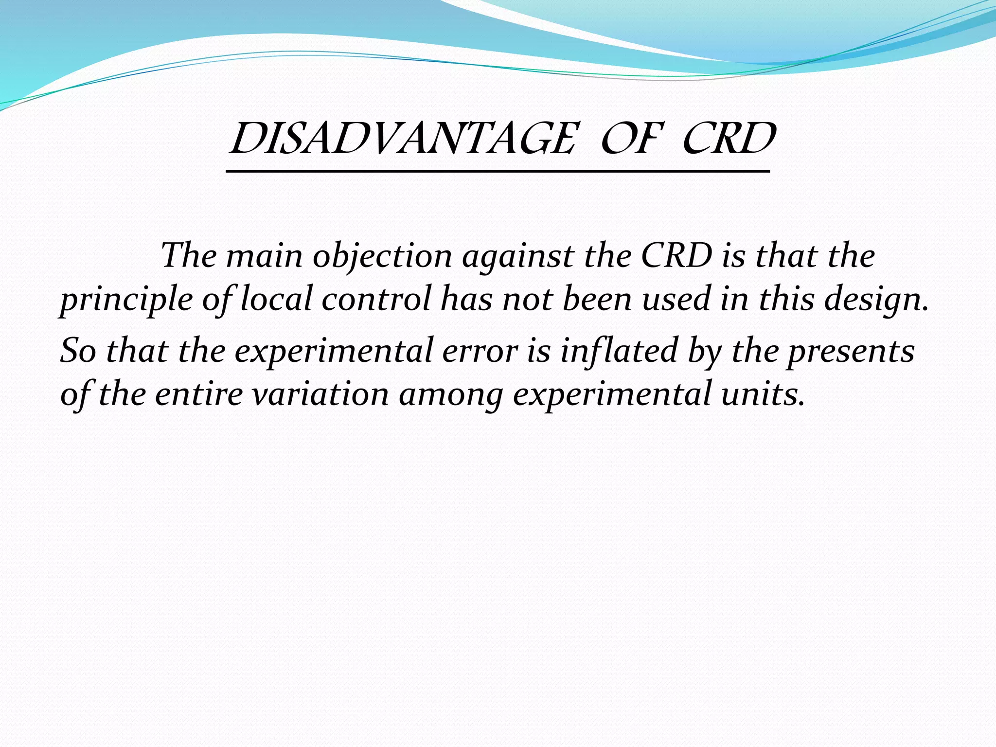 Completely randomized design | PPTX