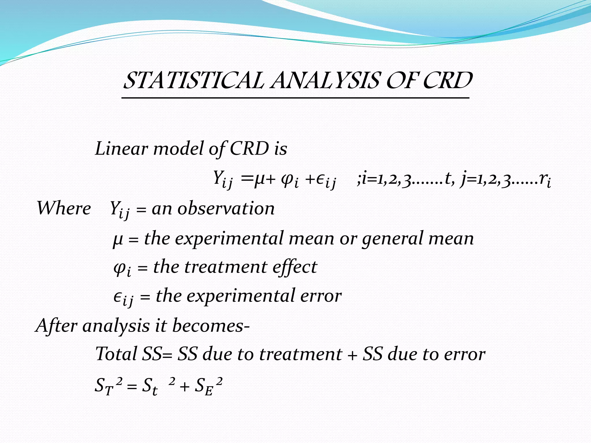 Completely randomized design | PPTX