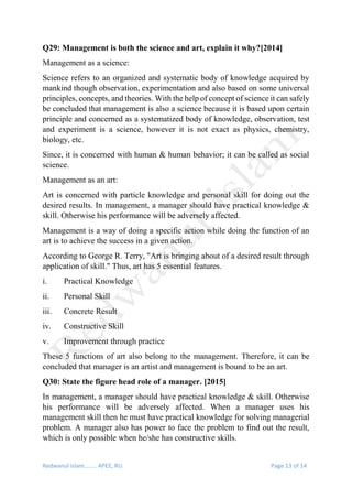 management note by Redwan