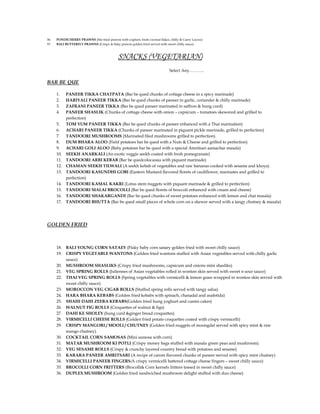 MOETS Club Class Menu | DOCX