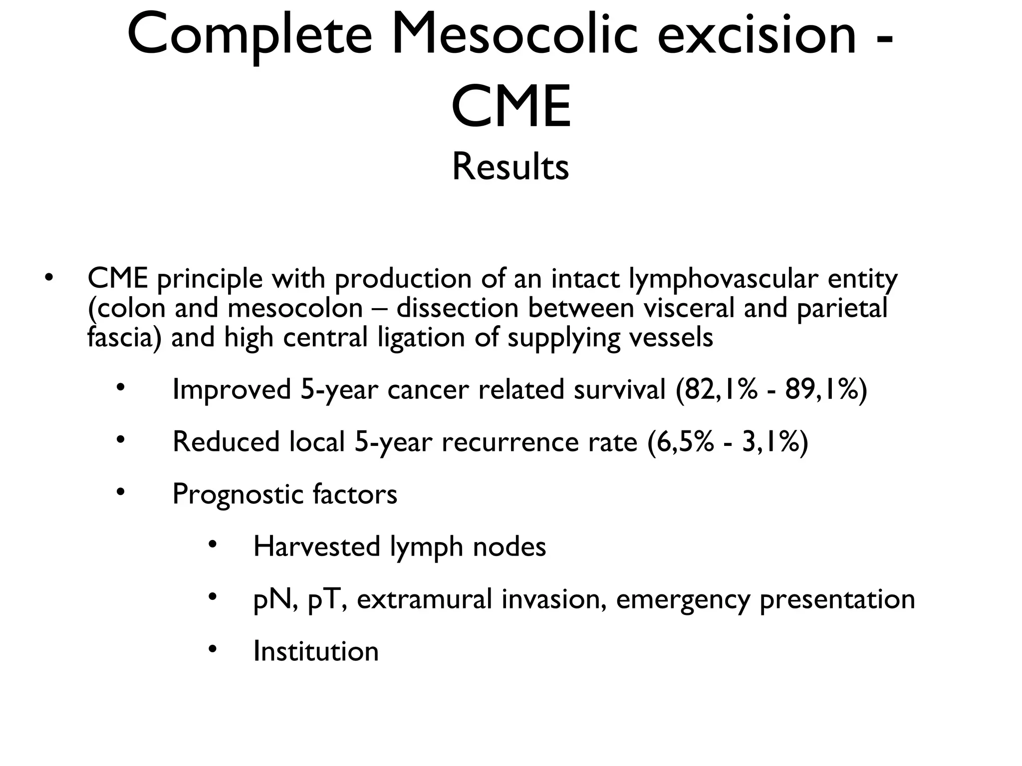 Complete mesocolic excision | PPT