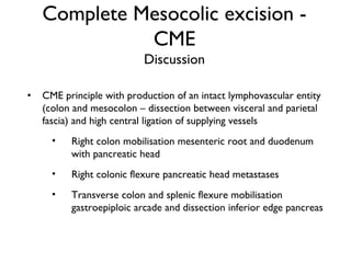 Complete mesocolic excision | PPT