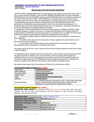 Complete mou mt103.real cash transfer latest[1] (1) | PDF