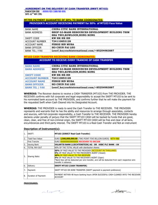 Complete mou mt103.real cash transfer latest[1] (1) | PDF