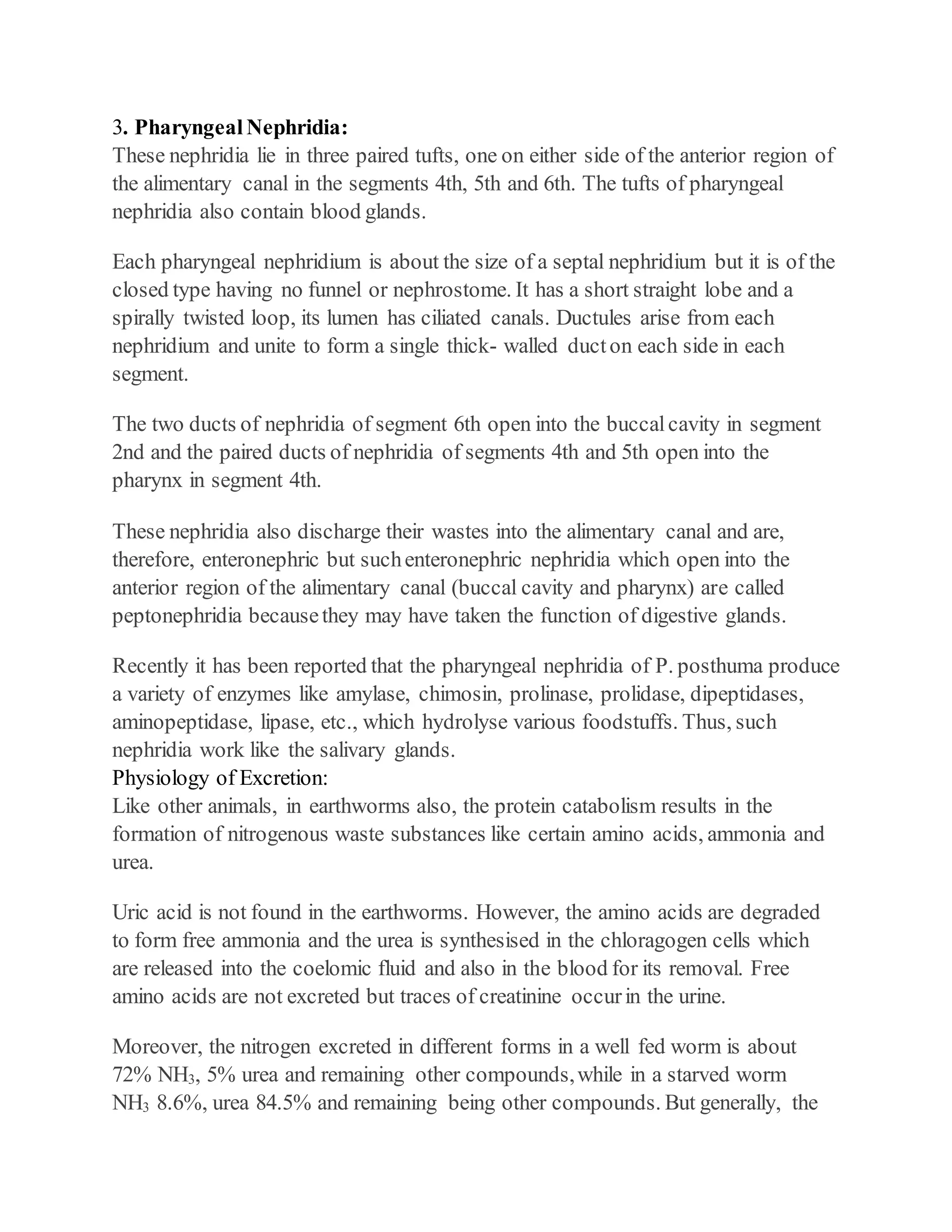 Complete notes on earthworm 11 | DOCX