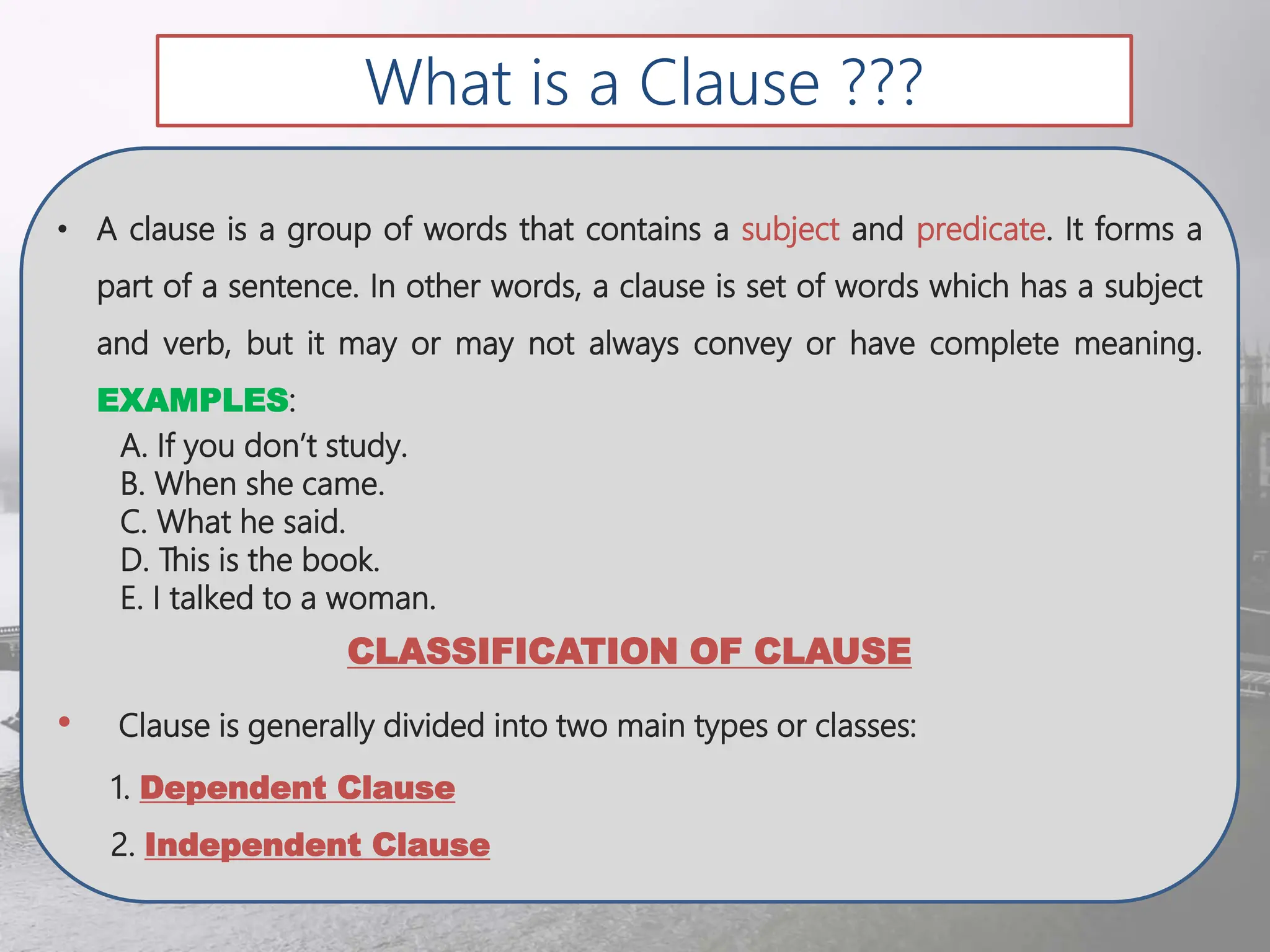 COMPLETE NOUN CLAUSE A1.pptx it is noun clause | PPT