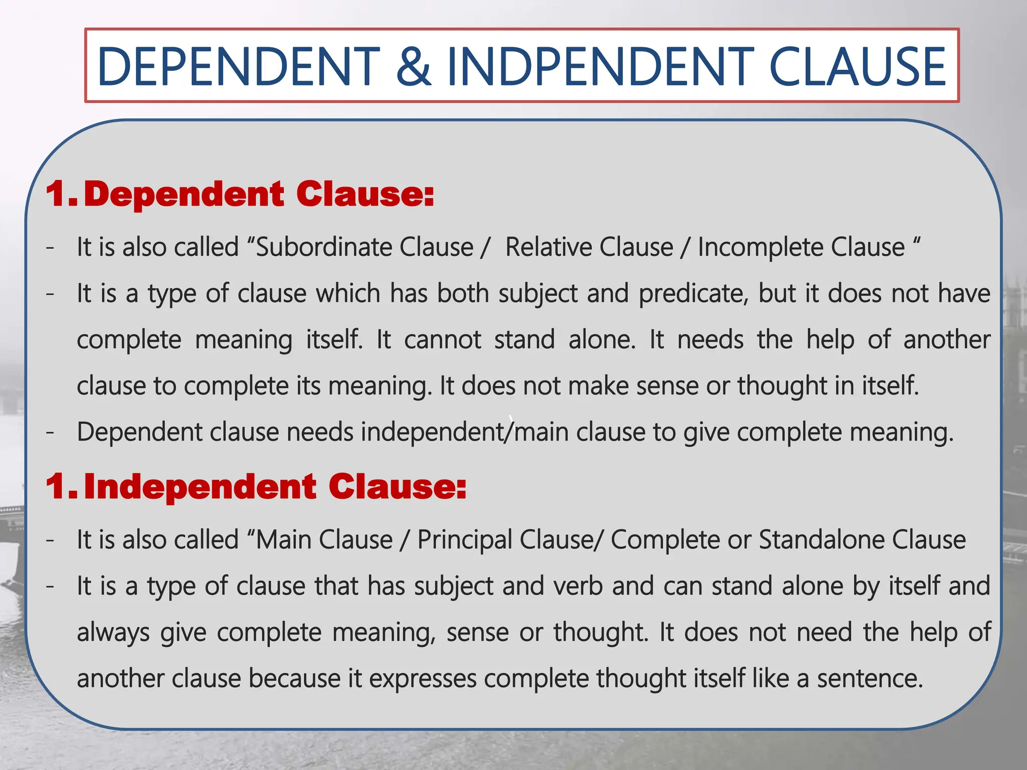 COMPLETE NOUN CLAUSE A1.pptx it is noun clause | PPT