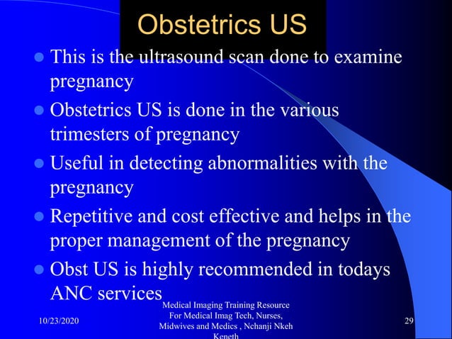 Complete obstetrics ultrasound radiology training nchanji nkeh keneth | PPT