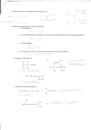 Complete organic chemistry worksheet answers | PDF