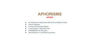 Complete Organon Revision with all Aphorisms.pptx