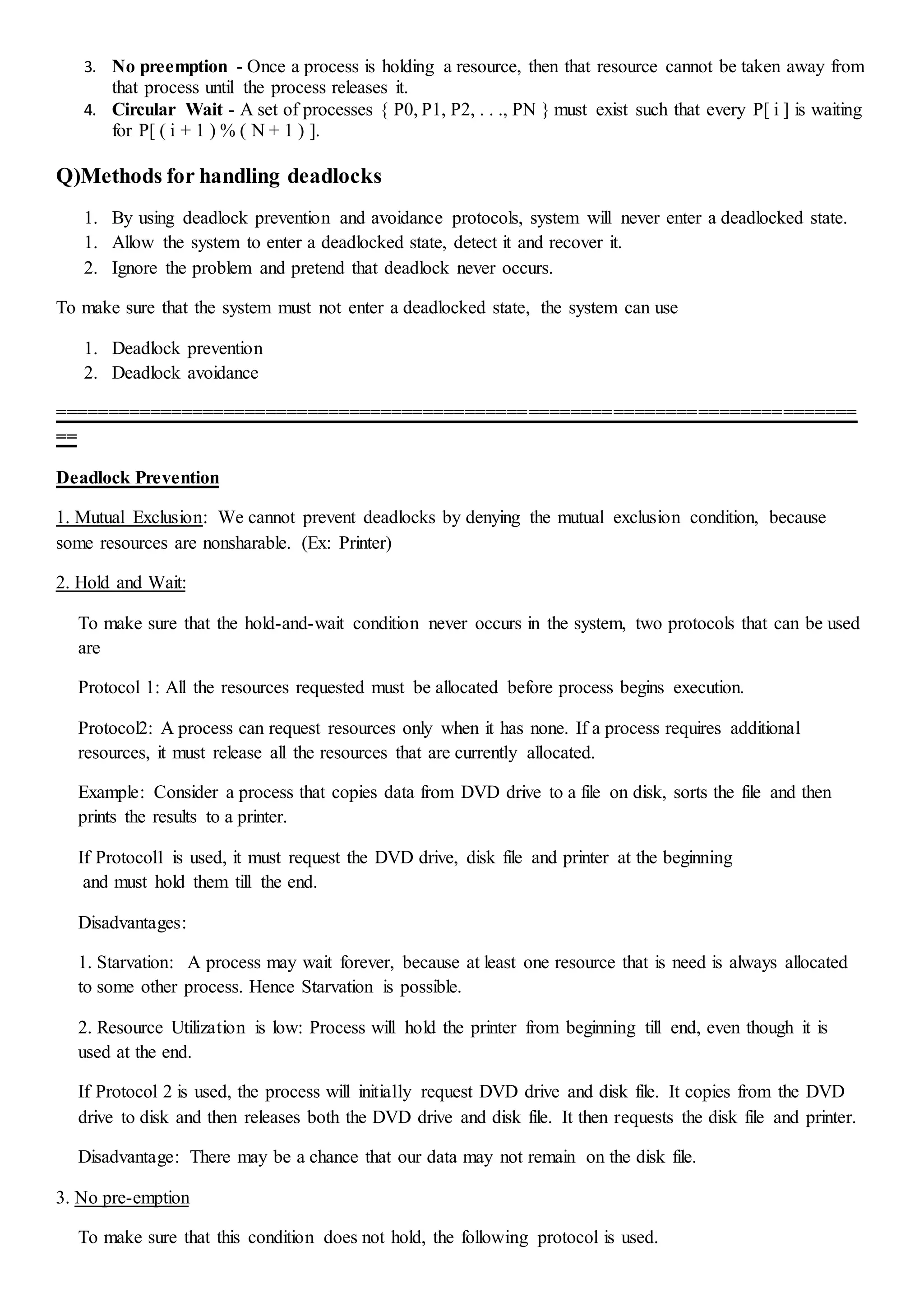 Complete Operating System notes | DOCX | Operating Systems | Computer ...