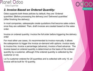 Complete overview of the odoo 13 invoicing process | PPTX | Business | Business and Finance