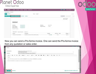 Complete overview of the odoo 13 invoicing process | PPTX