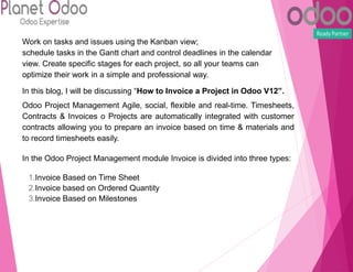 Complete overview of the odoo 13 invoicing process | PPTX | Business | Business and Finance