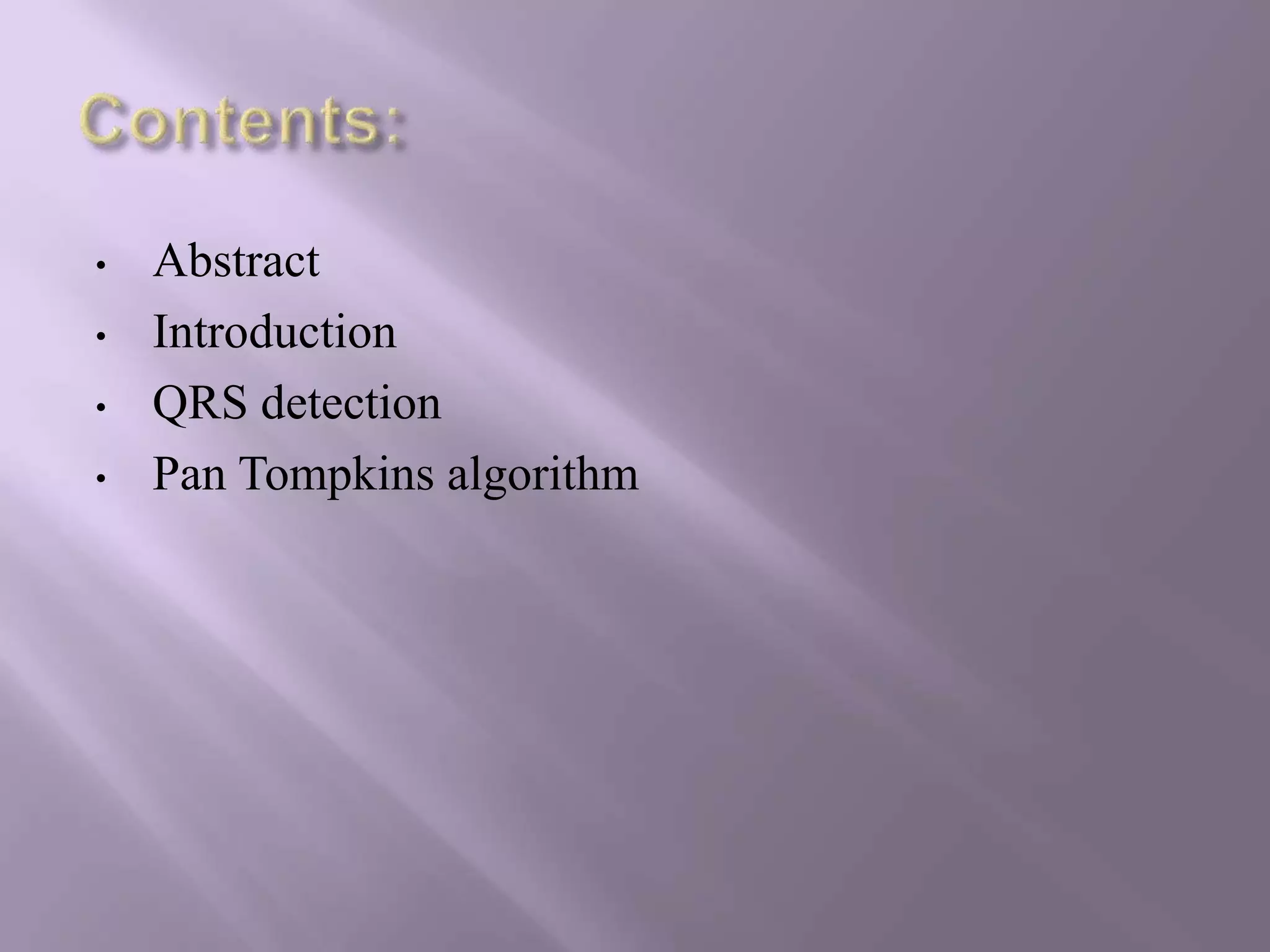 Complete Pan Tompkins Implementation Of Ecg Qrs Detector Ppt