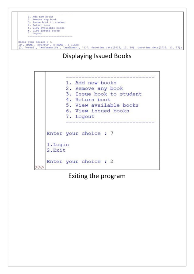 Python And Mysql Linking Class 12th Project File 23 24 Pdf