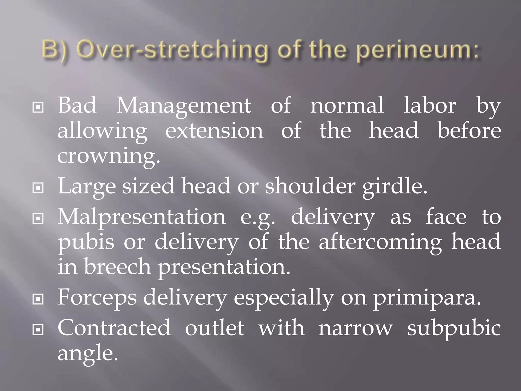 Complete perineal tear | PPTX