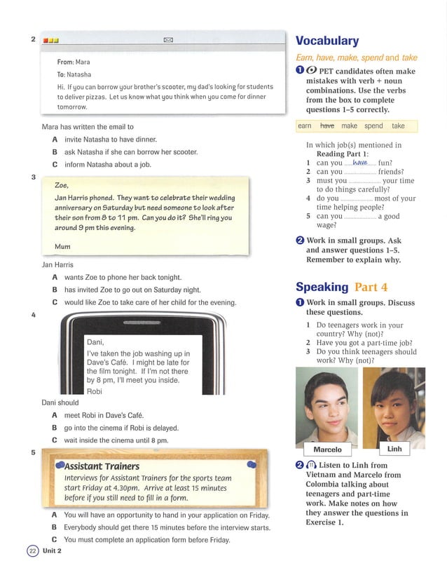 Complete PET Student Book with answer.pdf | Desserts and Baking | Food ...