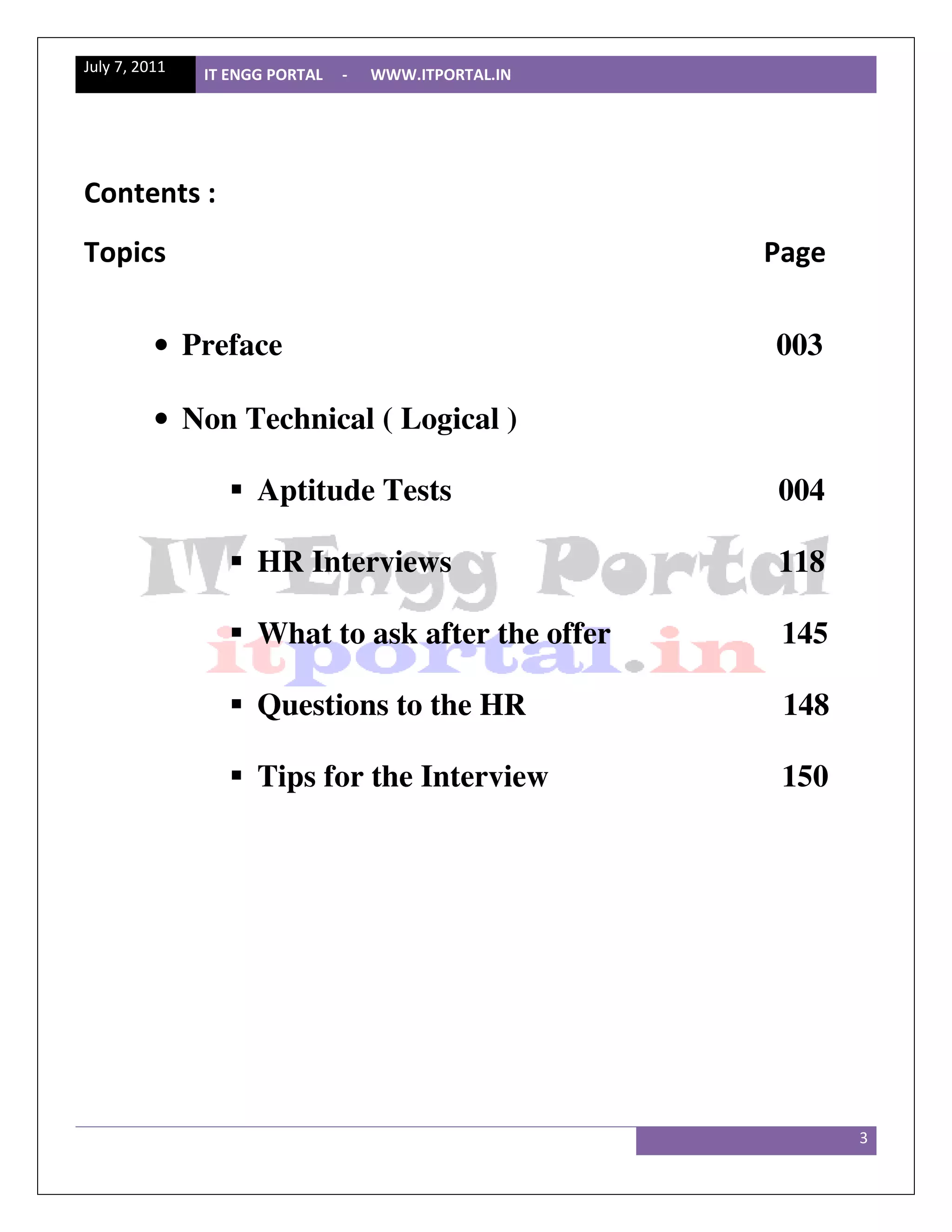 Complete placement guide(non technical) | PDF