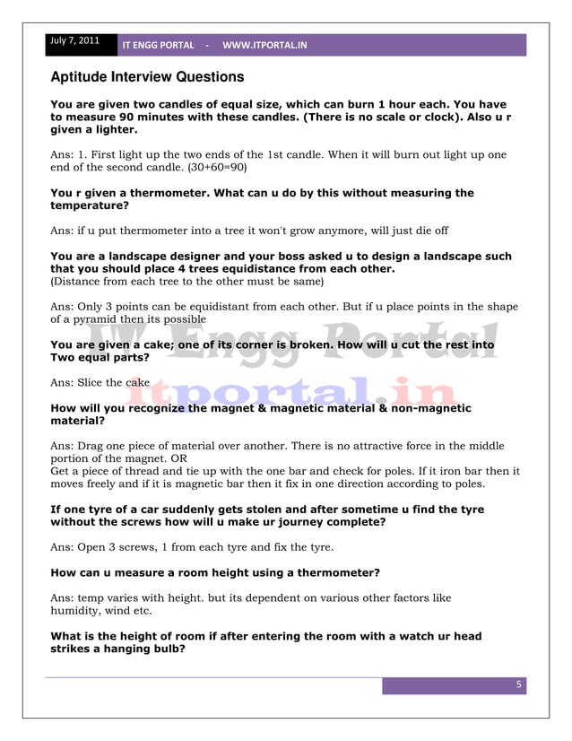 Complete placement guide(non technical) | PDF