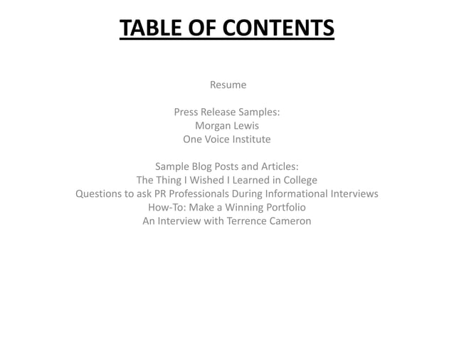 Complete portfolio | PPT