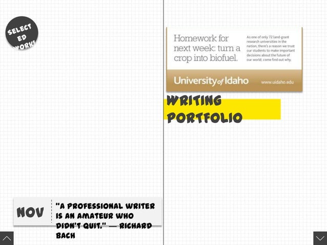 Liz Sandoval Writing Portfolio:Writer, Marketer, Editor | PPTX