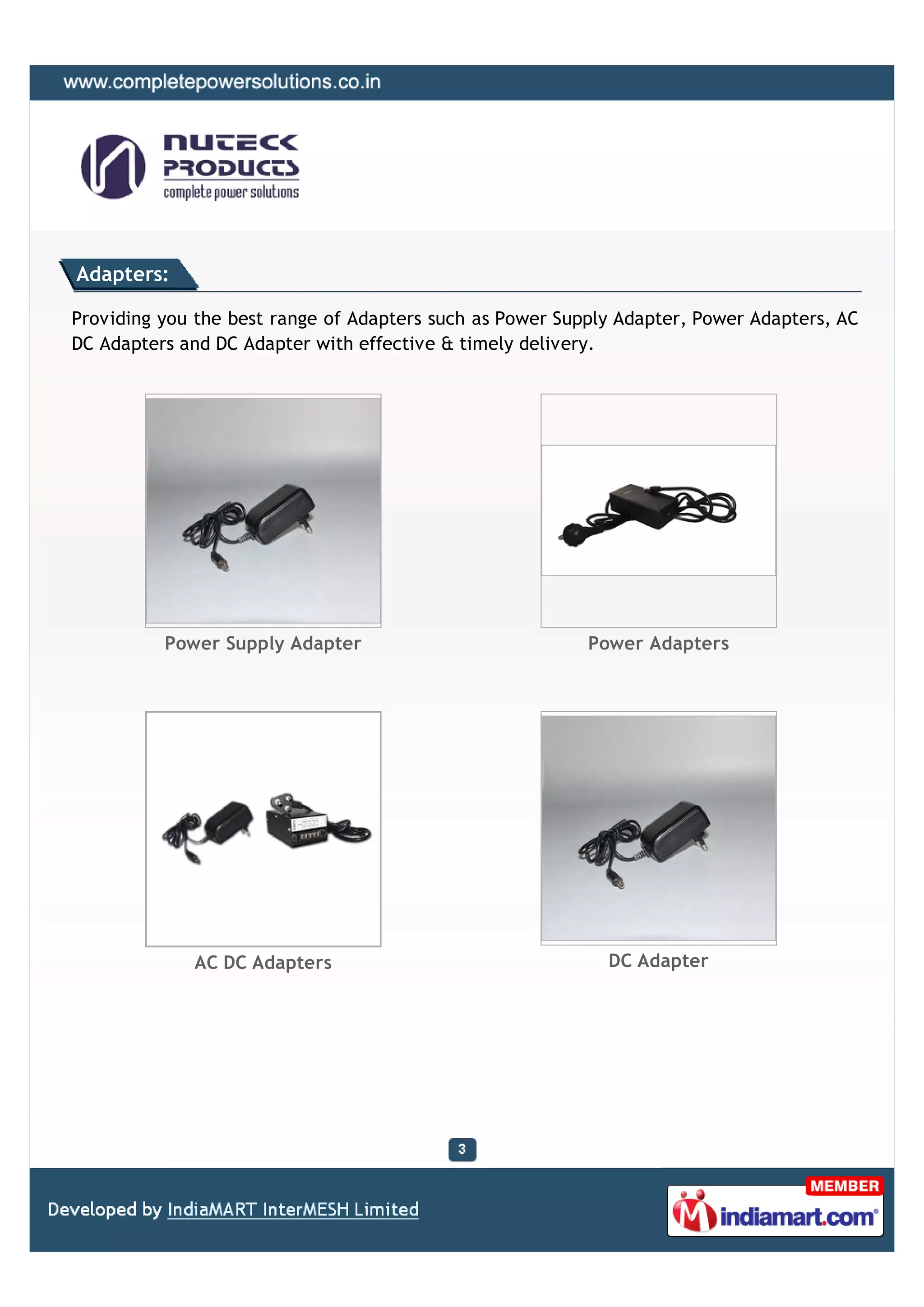 Nuteck Power Solutions P Ltd., Pune, Power Supply Products | PPT