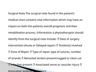 physiotherapy management for plastic surgery | PPTX