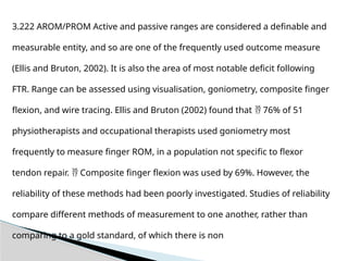 physiotherapy management for plastic surgery | PPTX
