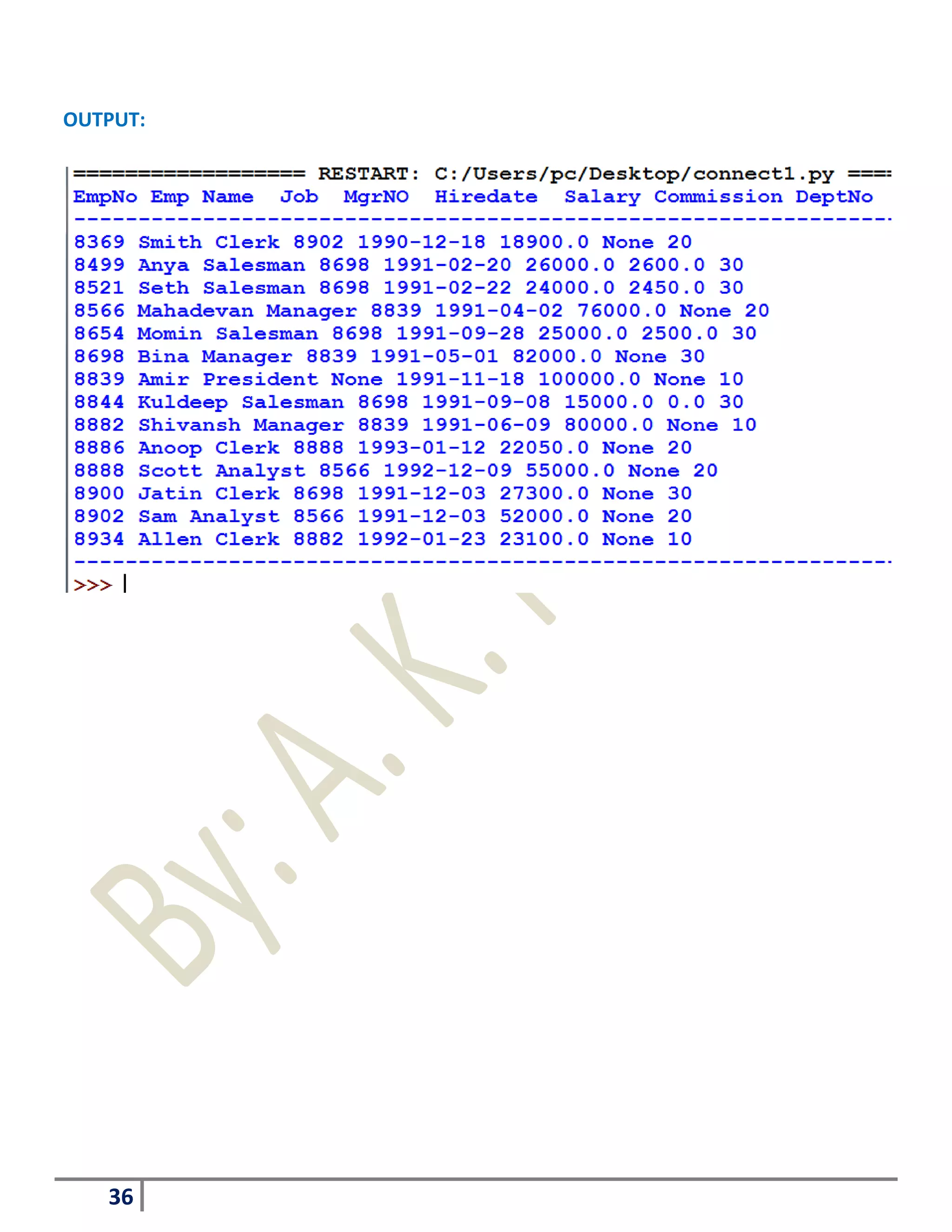 Complete practical file of class xii cs 2021-22 | PDF