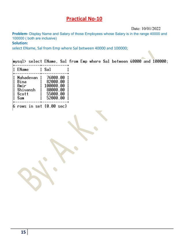 Complete practical file of class xii cs 2021-22 | PDF | Databases | Computer Software and ...