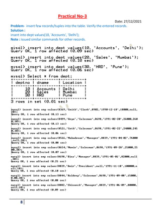 Complete practical file of class xii cs 2021-22 | PDF