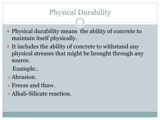 Types of Concrete | PPTX
