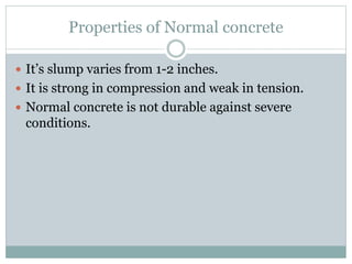 Types of Concrete | PPTX