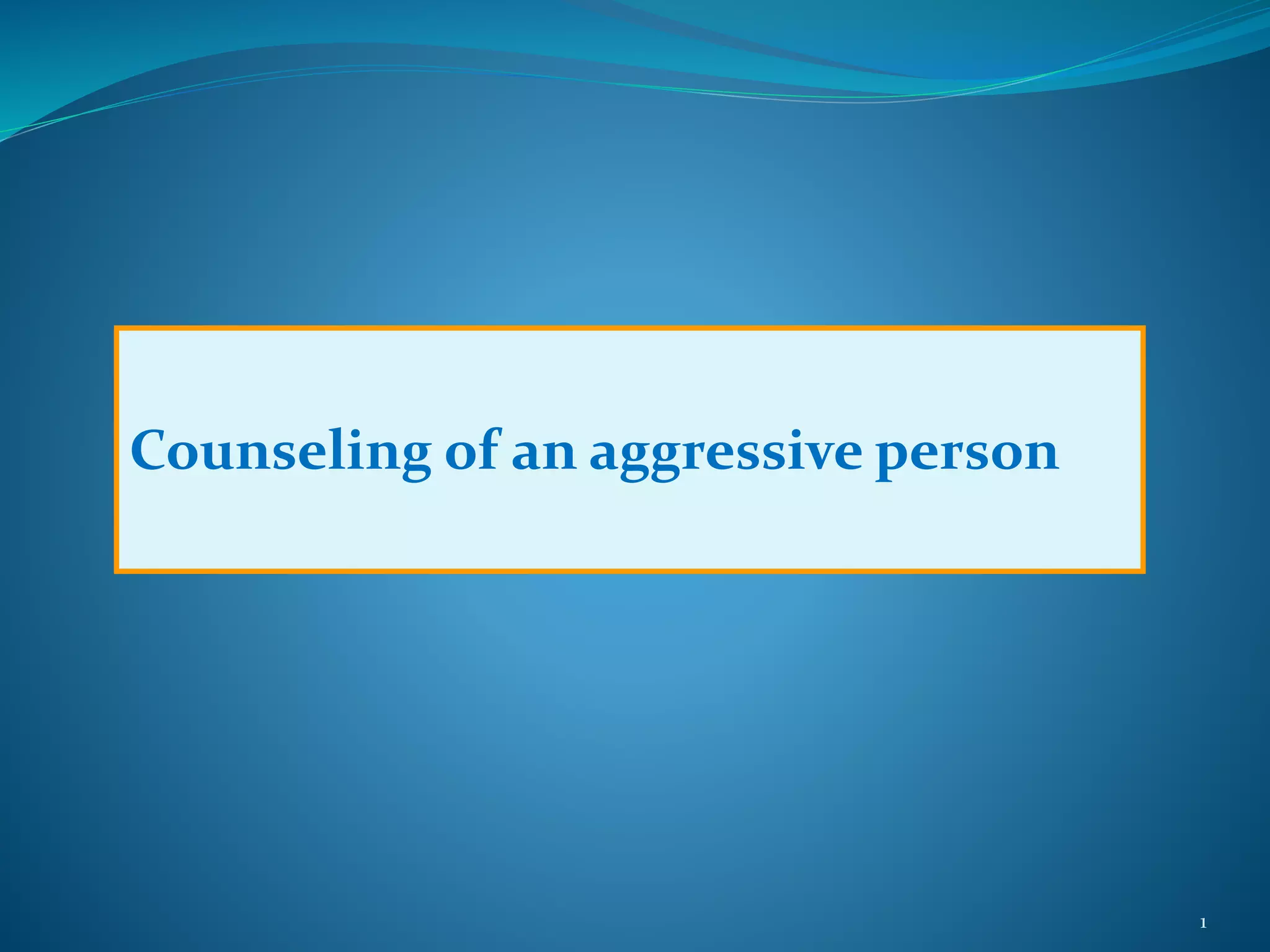 Complete presentation on aggression, aggression, scenario for ...