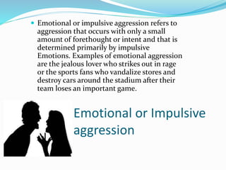 Complete presentation on aggression, aggression, scenario for ...