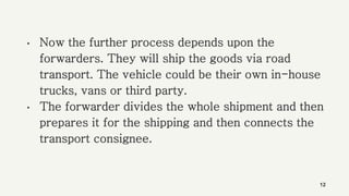 Complete process of cargo shipping | PPT
